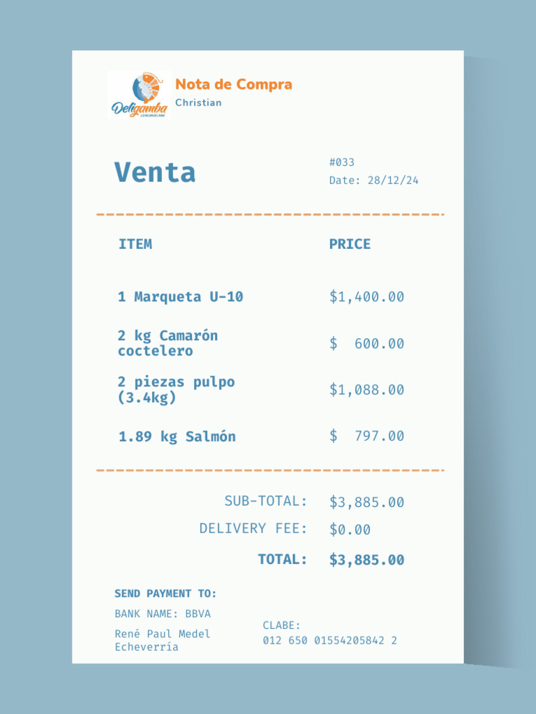 Seafood Purchase Invoice Details | PDF