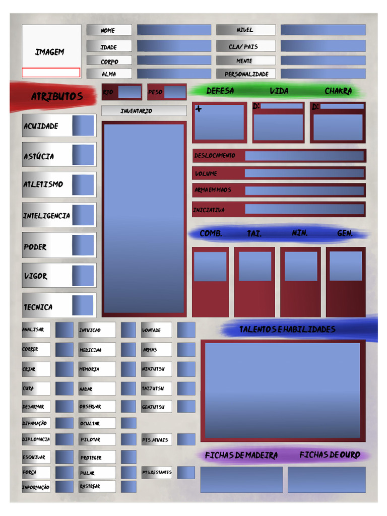 Ficha_de_Naruto Copy Copy 2 Copy Copy | PDF