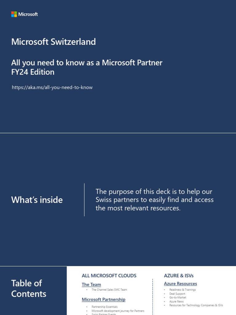 FY24 - All You Need To Know As A Microsoft Partner | PDF | Microsoft Azure | Cloud Computing