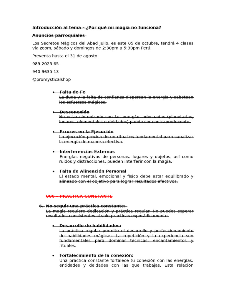 Guia Programa | PDF | Rituales | Libre albedrío