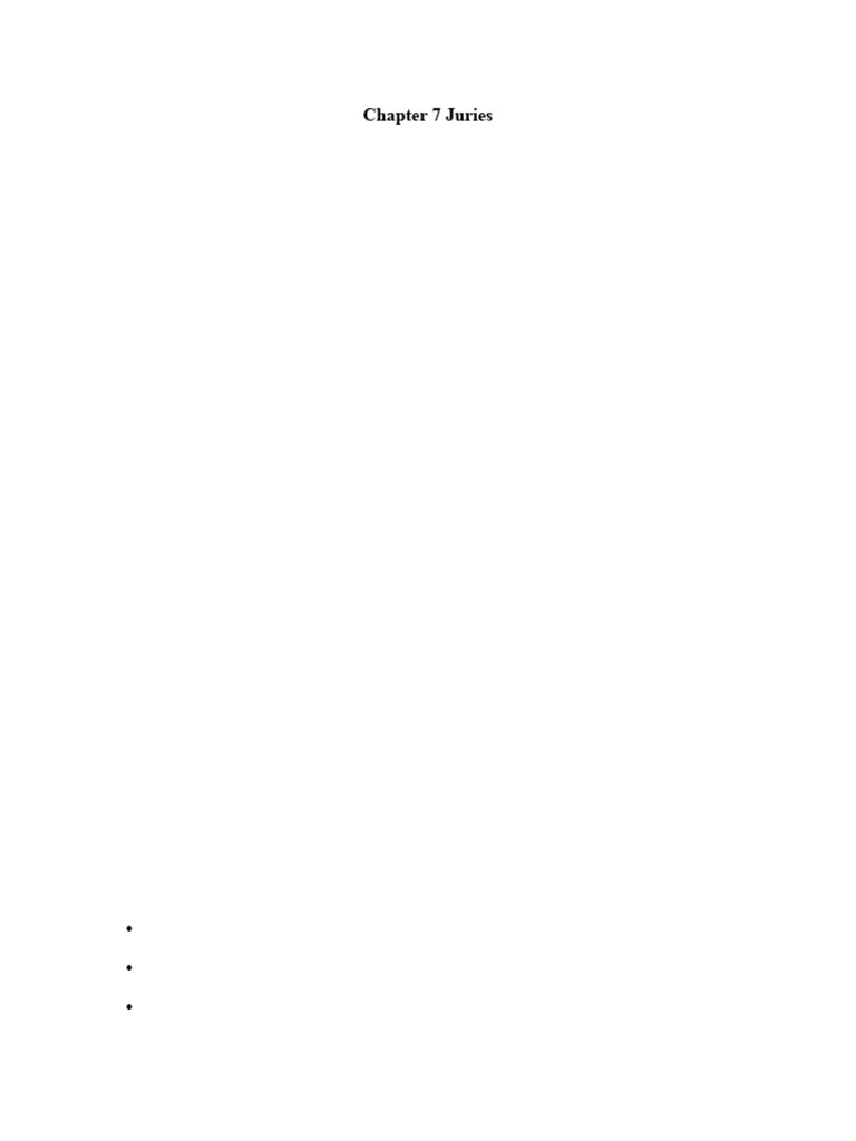 Chapter 7 Juries | PDF | Voir Dire | Justice