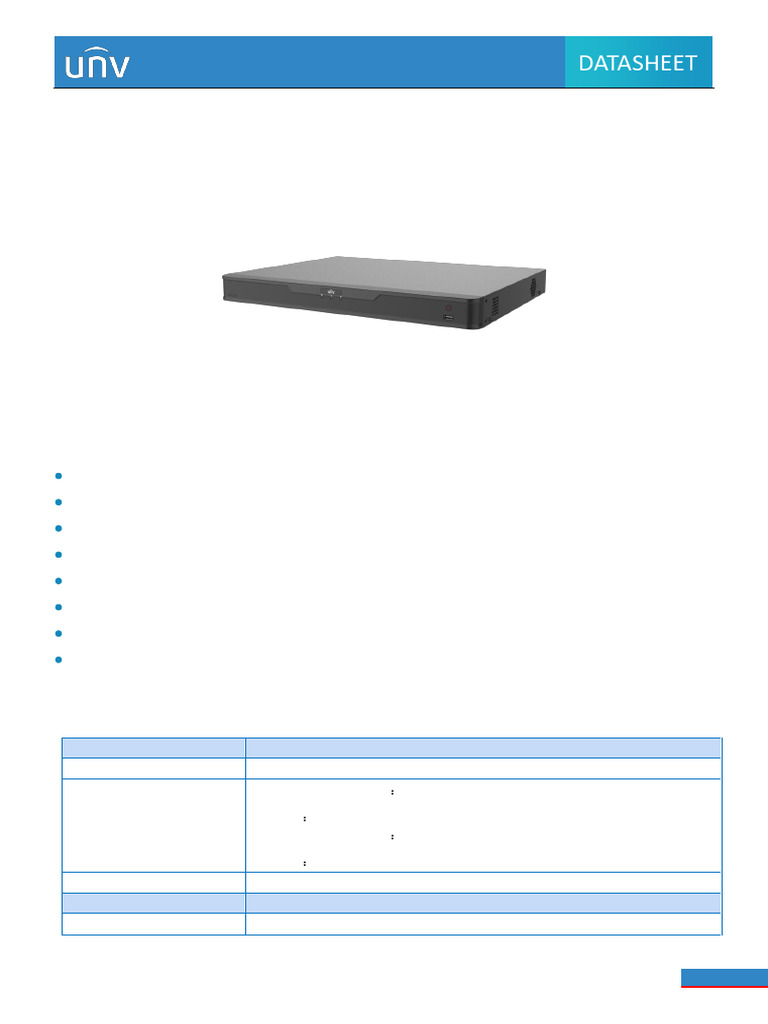 NVR304-B-IQ Series Video Recorder Datasheet | PDF | Hdmi | Ip Address