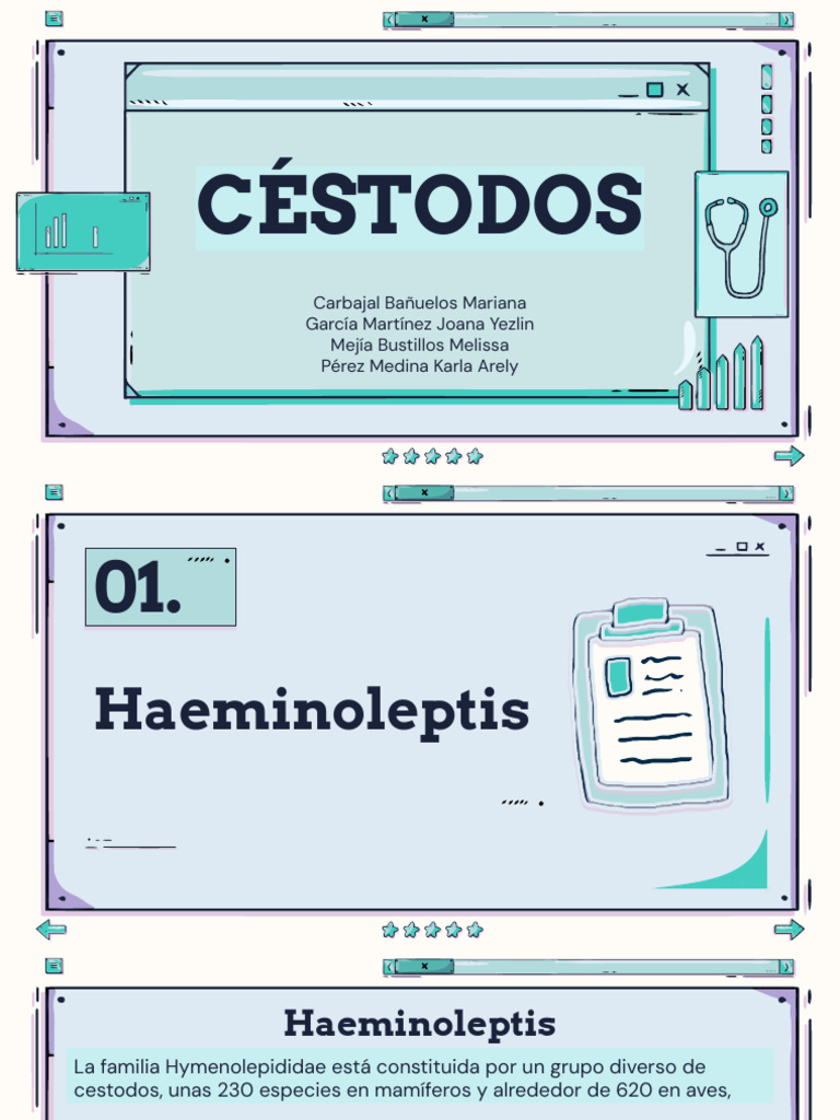 Cestodos 1 | PDF | Medicina CLINICA | Especialidades Medicas