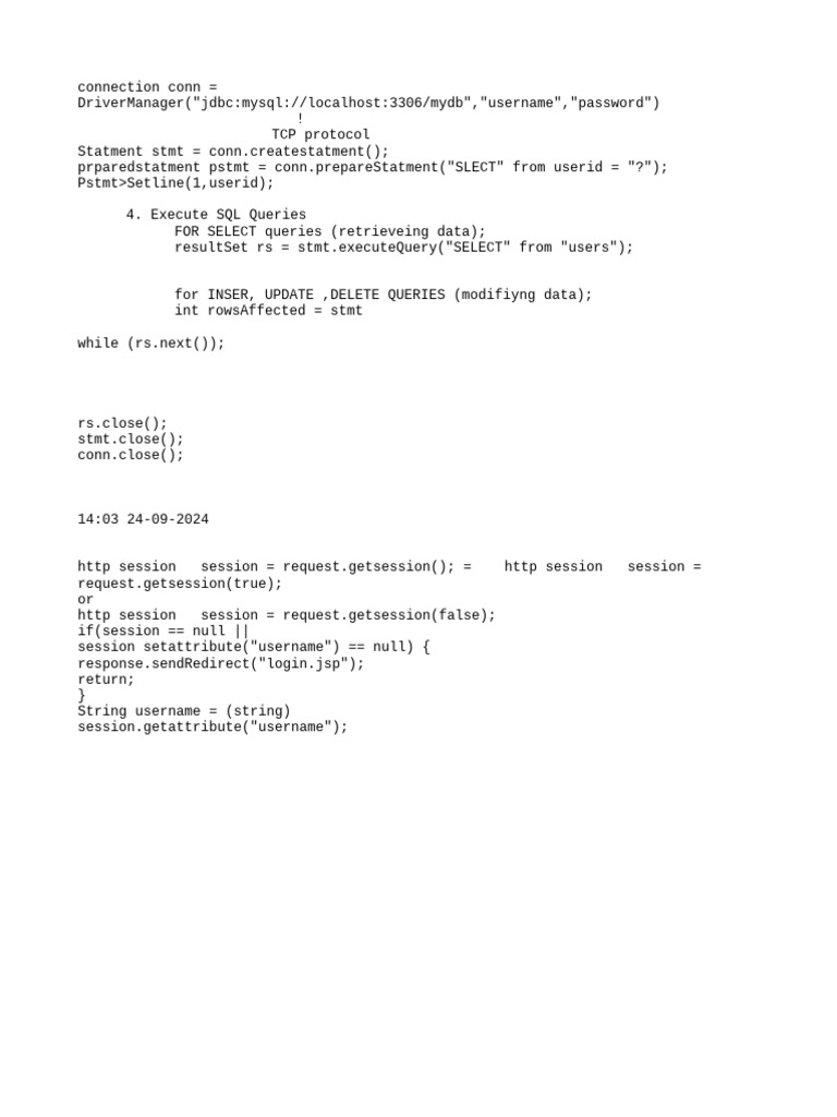 Connection Conn DriverManager (JDB | PDF