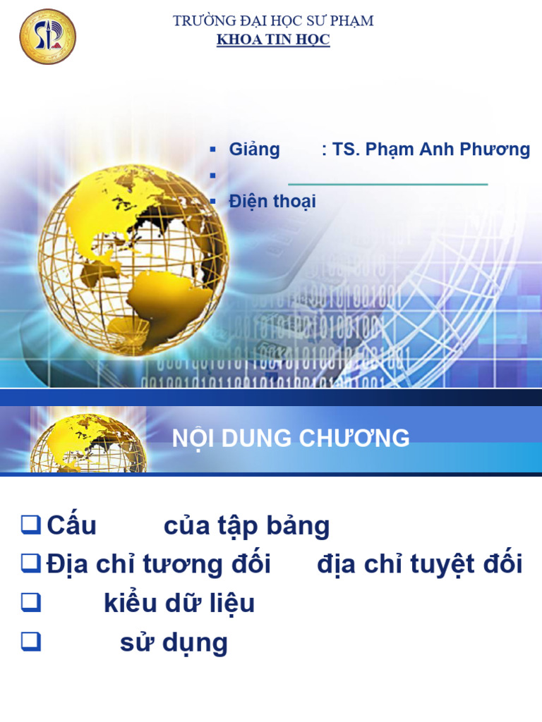 Slide THDC 2015 - MS Excel - Phuong v2 | PDF