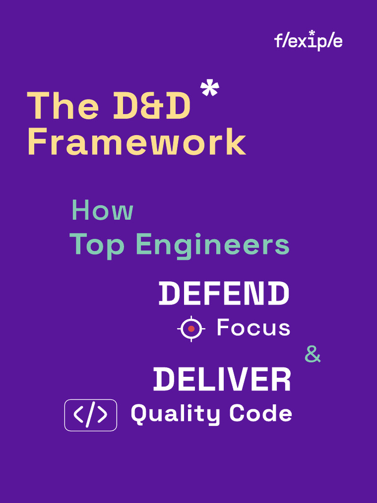 D&D Framework | PDF | Attention | Software Engineering D&D Framework | PDF | Attention | Software Engineering