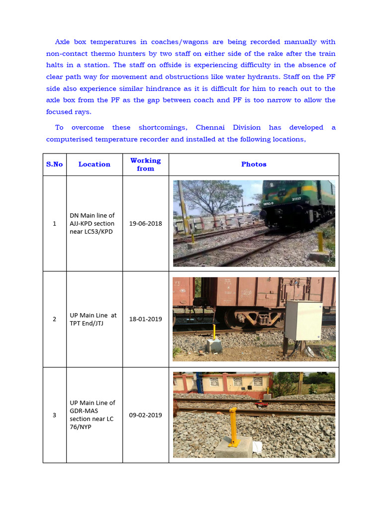 Axle Box Temperature Recorder LC76 | PDF | Microcontroller | Sensor