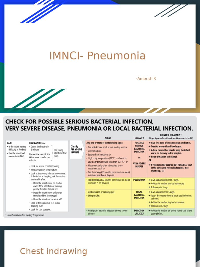 IMNCI Pneumonia | PDF