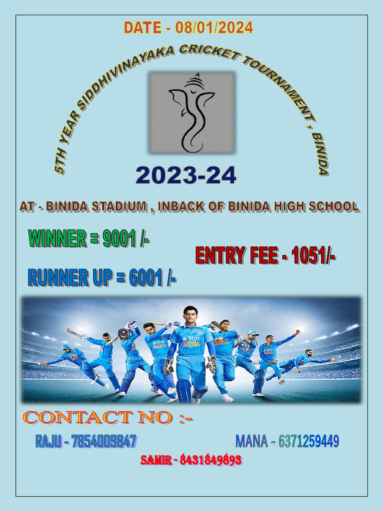BINIDA Tournament 2024 1 | PDF