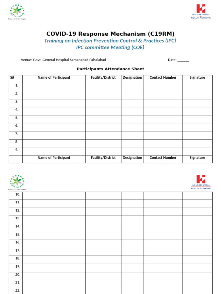 Attendance Sheet - Docx COE | PDF