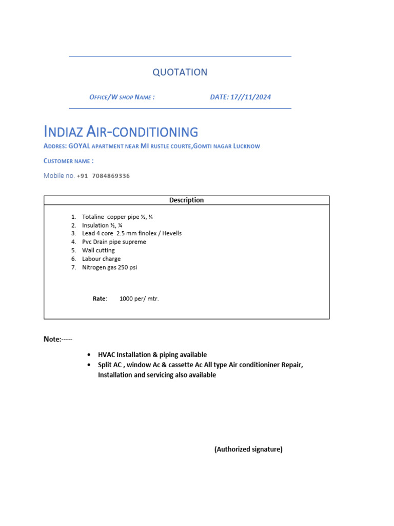 Quotation 0013 | PDF