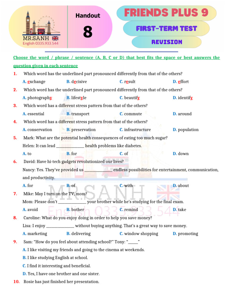 8 (FP9) FirstTerm | PDF | Expense