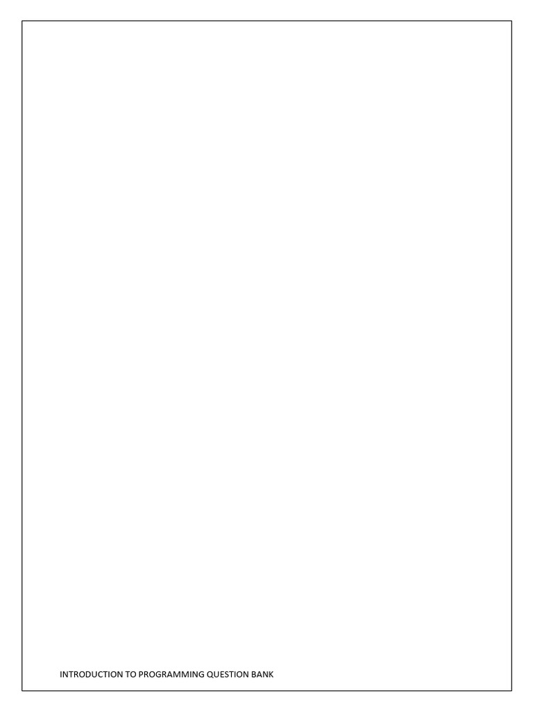 Ip Question Bank With Answers 2024 2025 Pdf Integer Computer Science Pointer Computer