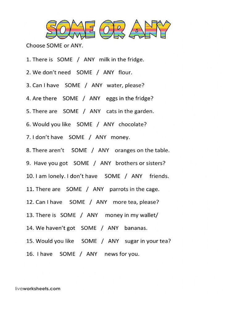 Quantifier (Some-Any) T NG H P | PDF | Linguistics | Linguistic Morphology