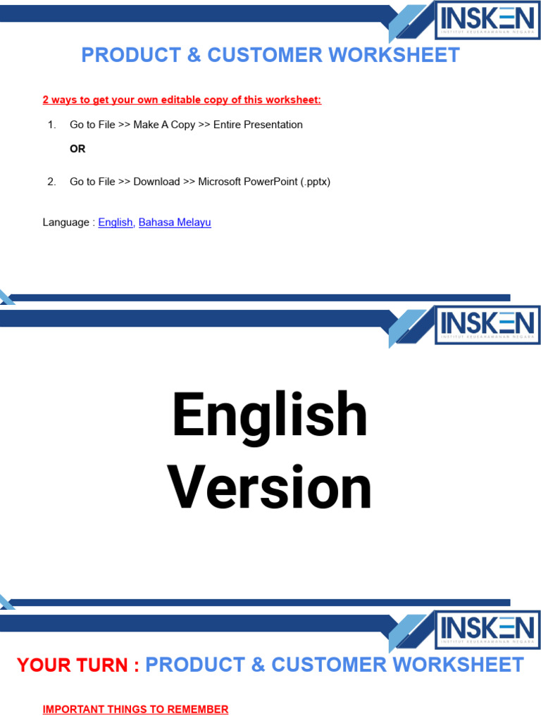 Aug 2021 (INSKEN) Assignment 1 Worksheet - Product & Customer Worksheet ...