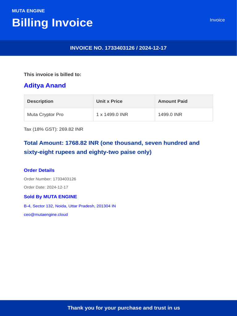 Invoice 1733403126 | PDF