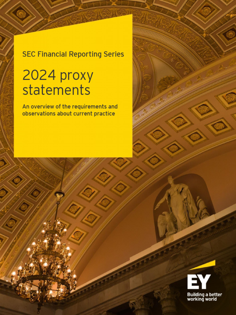 SEC Proxy Statement Guide 2024 | PDF | Proxy Voting | Audit Committee