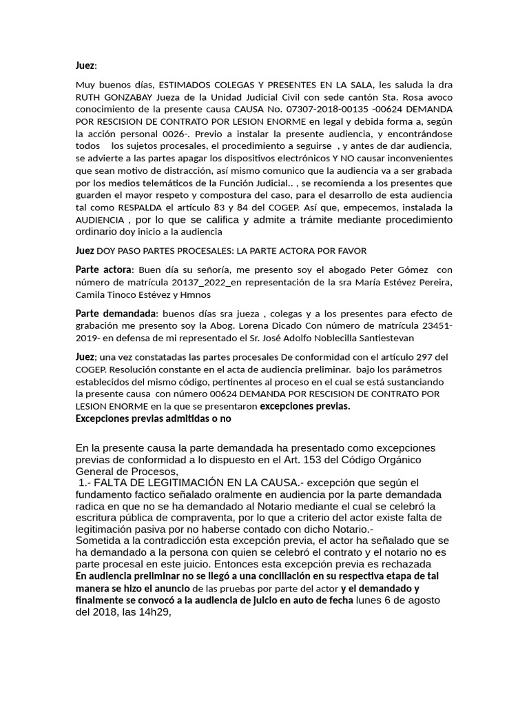 Simulación de Audiencia 3docx | PDF | Precios | Ley común
