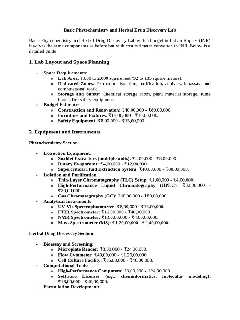 Laboratory Setup | PDF | Laboratories | Chromatography Laboratory Setup | PDF | Laboratories | Chromatography