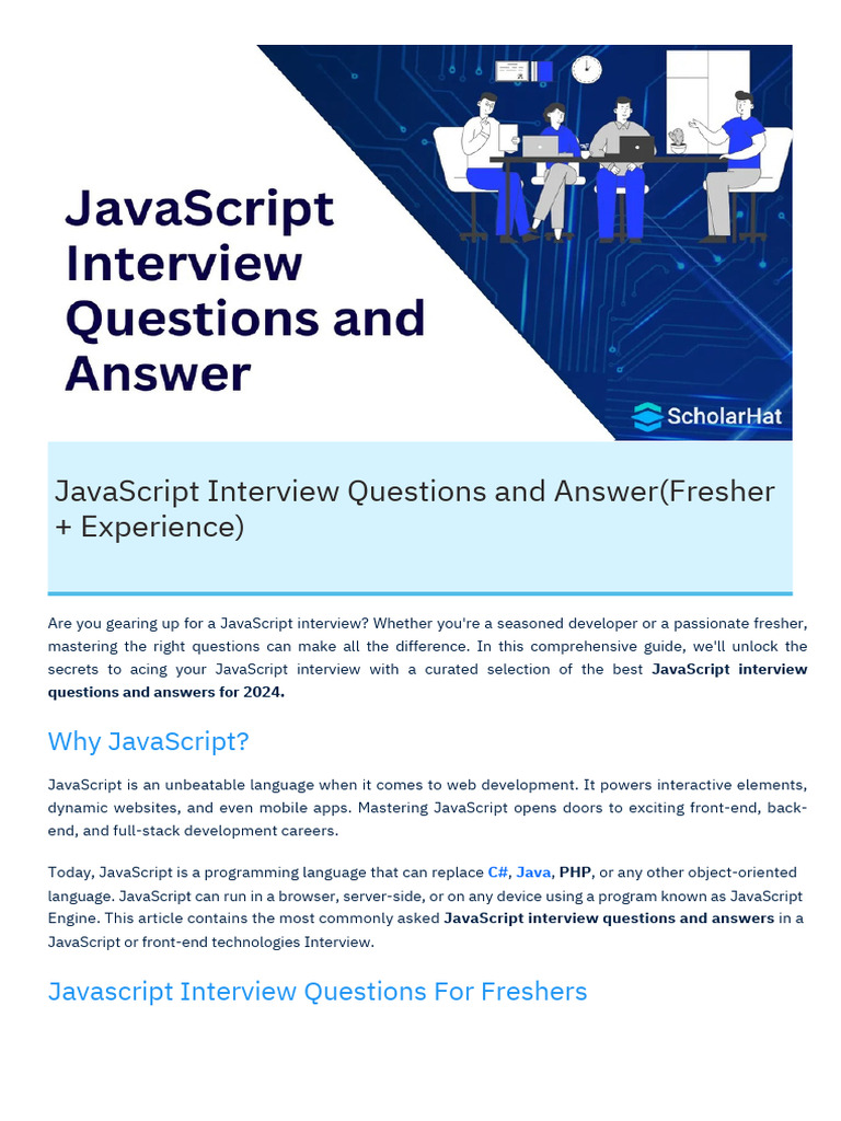 Javascriptinterviewquestions 240713104909 D9bedd8b | PDF | Document Object Model | Java Script