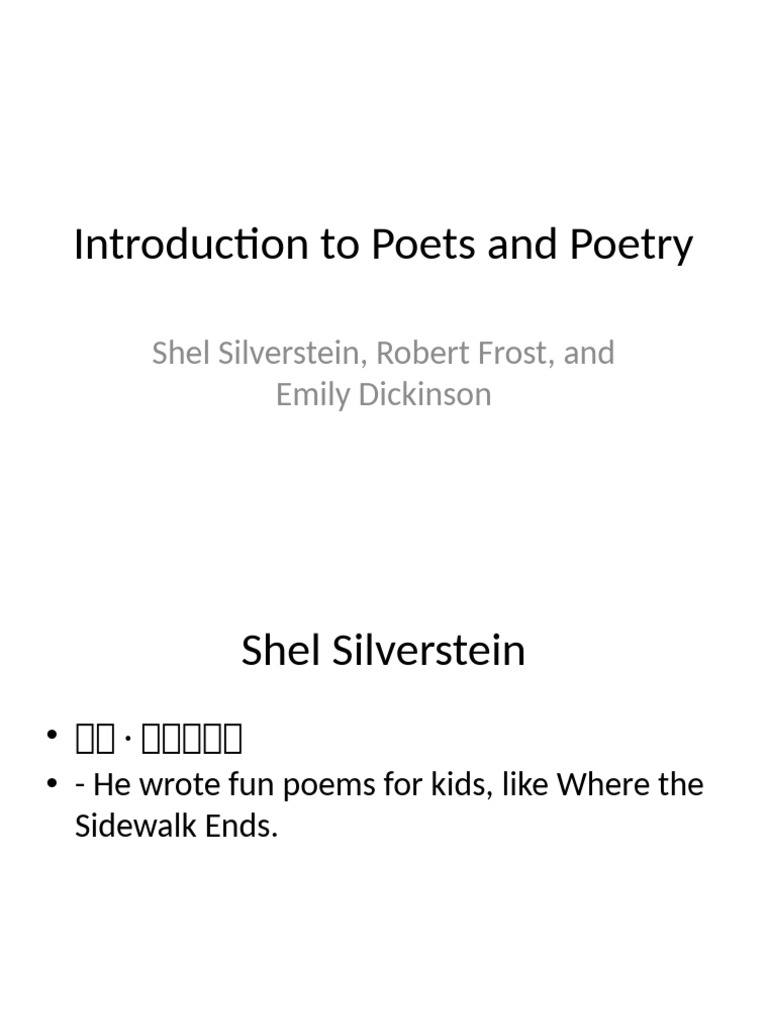 Introduction To Poetry Lesson | PDF