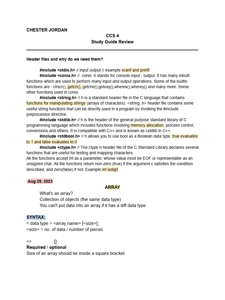 FINAL CCS4 Notes - Chester | PDF | Queue (Abstract Data Type) | Pointer ...
