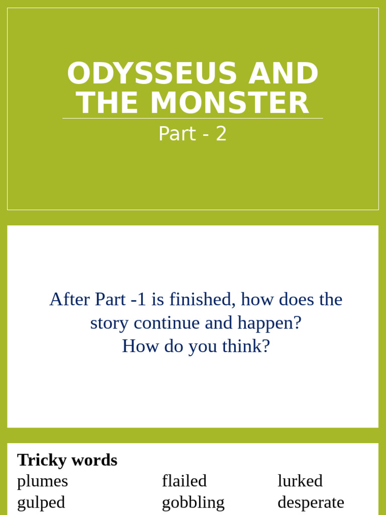 Odysseus and The Monster (Part-2) | PDF