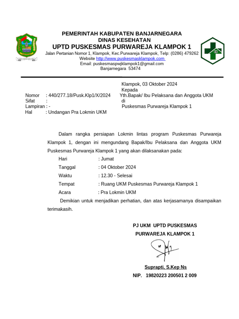 surat UKM | PDF