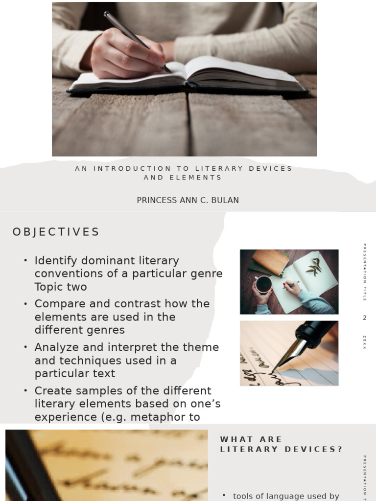 CNF-An Introduction To Literary Devices | PDF | Narrative | Microsoft Power Point