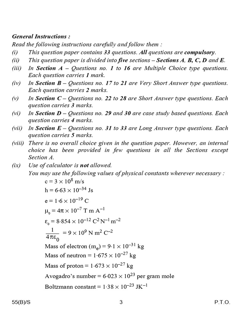 Physics Paper 2 2024-25 | PDF | Atomic | Electricity