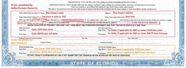 Ownership Transfer Document Template | PDF