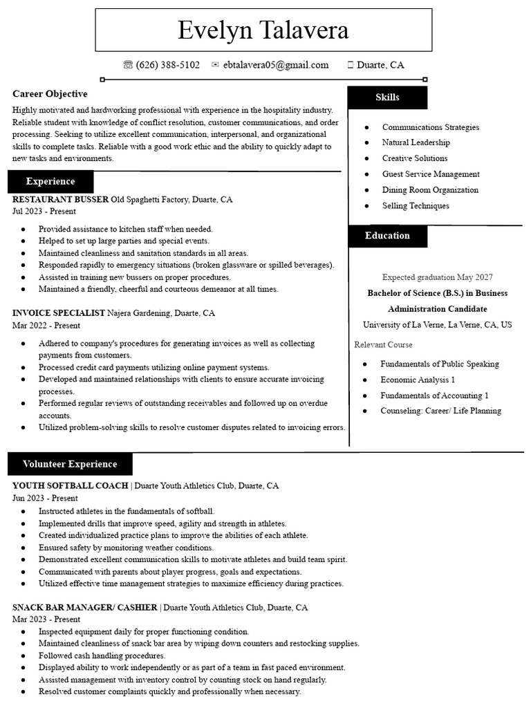 Resume Complete | PDF | Business
