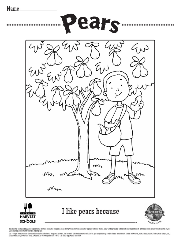 Pears Coloring Sheets 0 | PDF