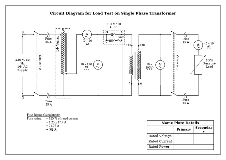 Transformer Load Test Guide | PDF | Fuse (Electrical) | Transformer