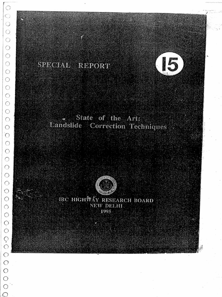 HRB Special Report No 15 Landslide Correction Techniques | PDF