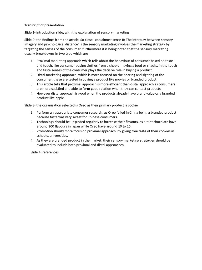 Transcript of Presentation | PDF