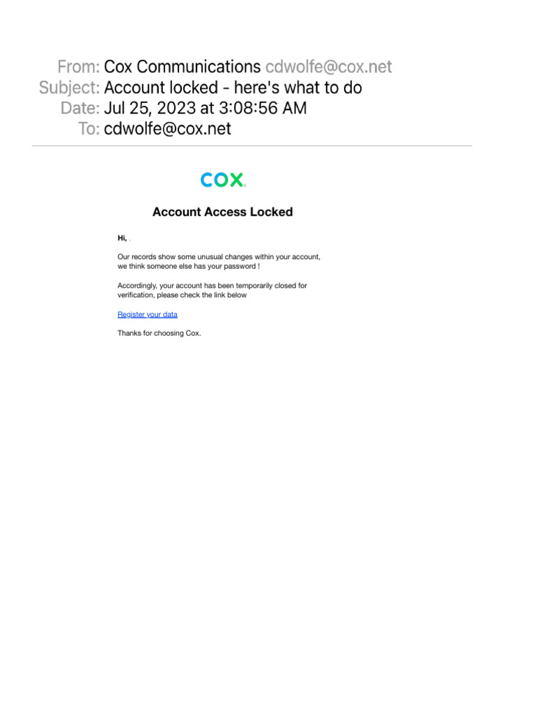 Account Locked - Here's What To Do 2 | PDF