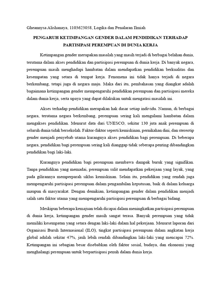 Penugasan Penyusunan Argumen Logis | PDF