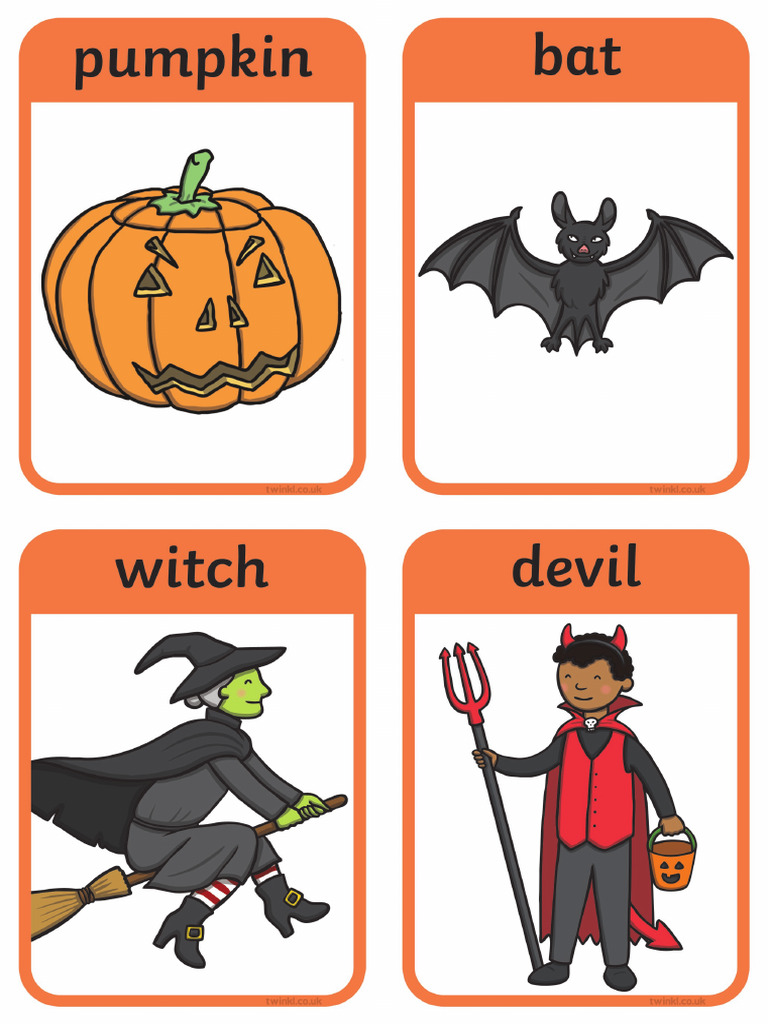 Halloween Flashcards | PDF