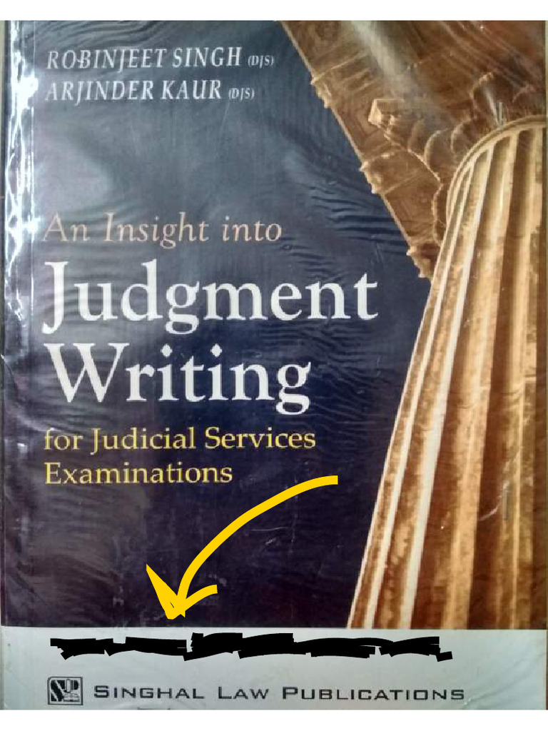 Robinjeet Judgement Writing | PDF