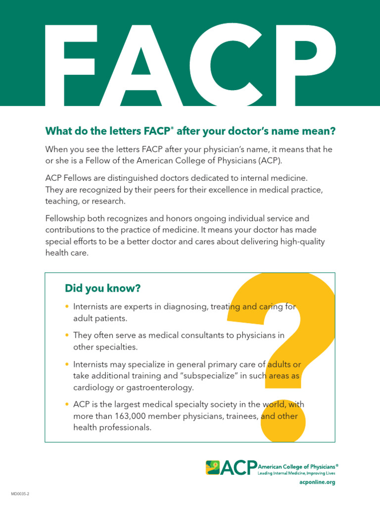 Facp Explanation | PDF