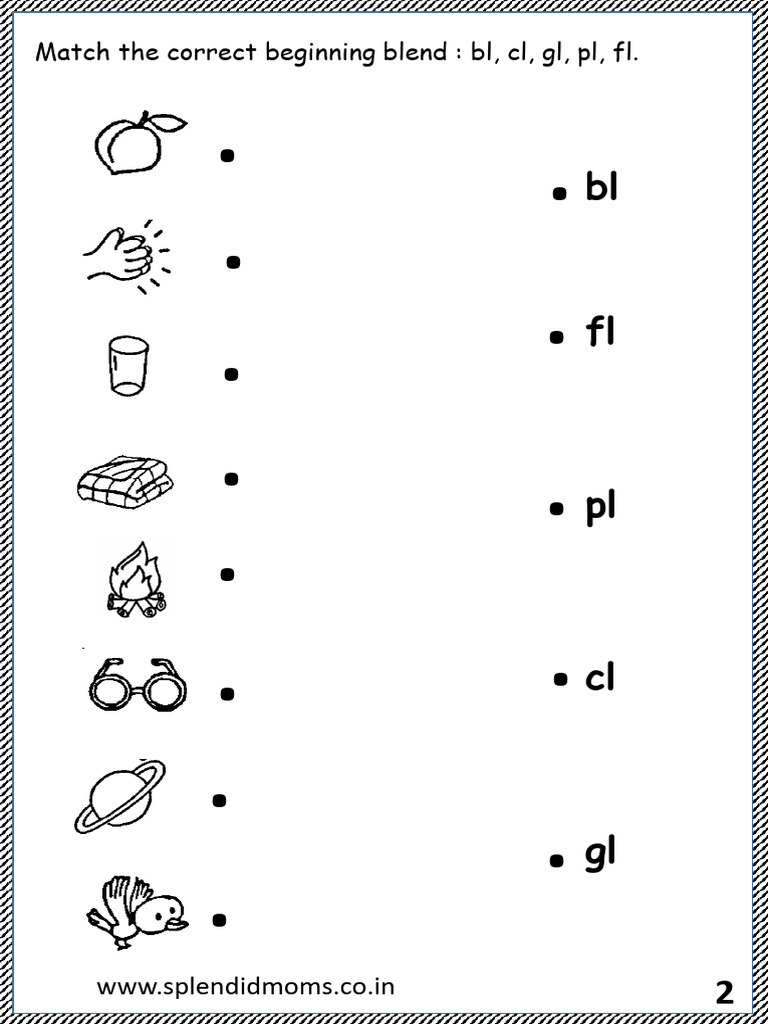 Identify The Beginning Blend Worksheets - 2 | PDF