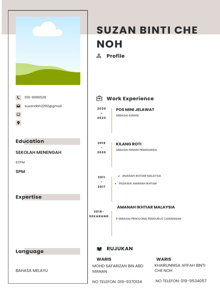 Simple Professional CV Resume | PDF