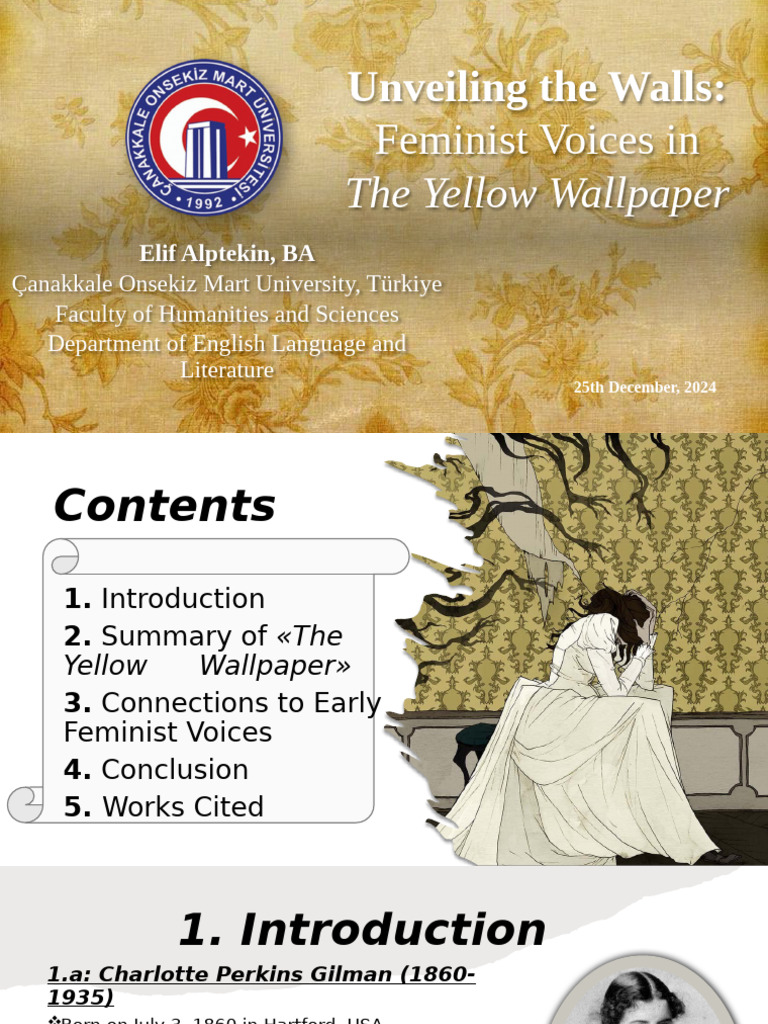 Feminist Themes in The Yellow Wallpaper | PDF | The Yellow Wallpaper ...