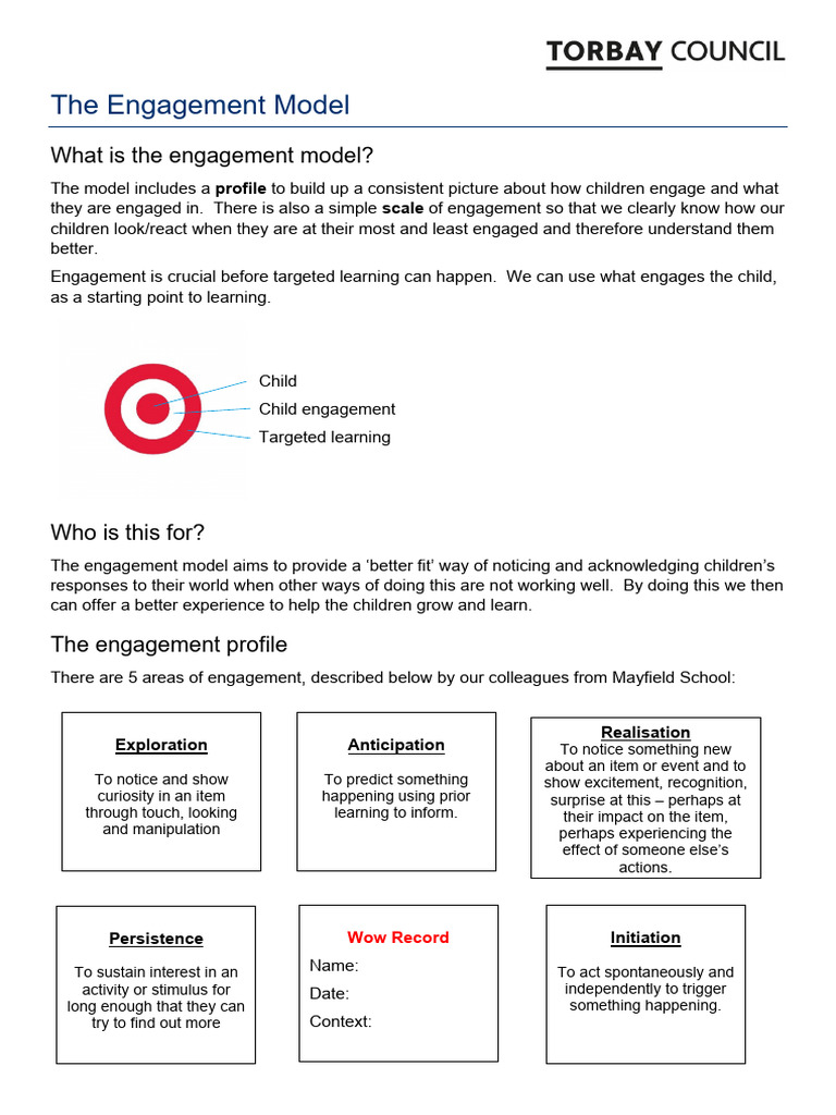 guidance_notes_the_engagement_model | PDF | Learning | Neuroscience
