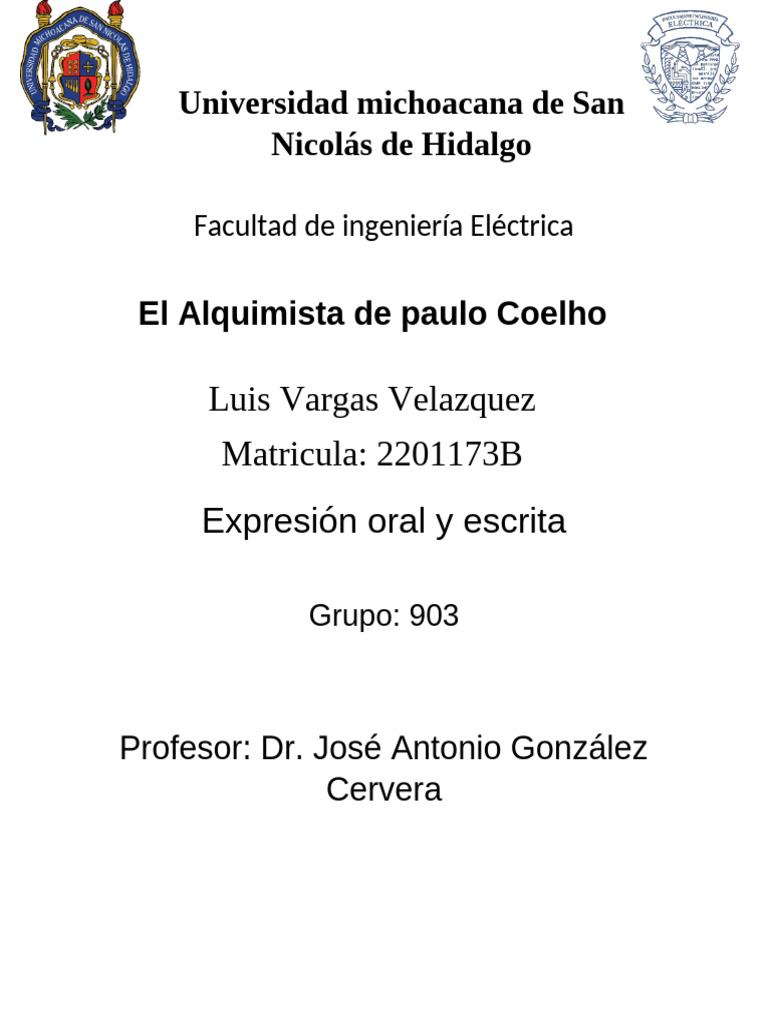 Análisis de "El Alquimista" | PDF