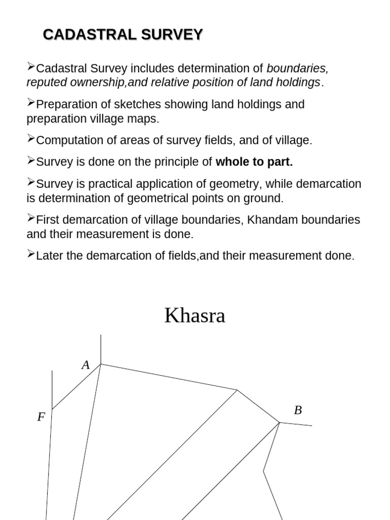 Cadastral Survey | PDF | Surveying | Geometry