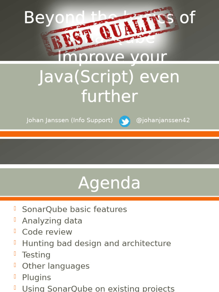 Beyond The Basics of SonarQube | PDF | Eclipse (Software) | Software Development