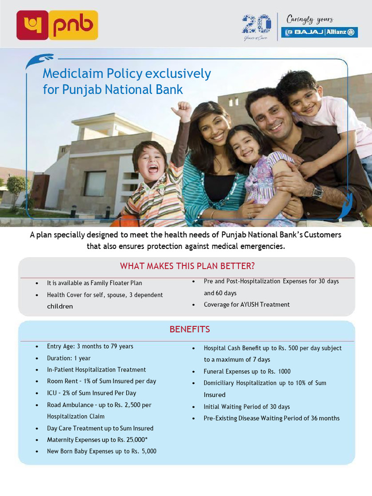 Onepager - PNB Mediclaim Inc GST | PDF