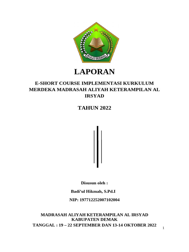 LAPORAN PD ESC | PDF